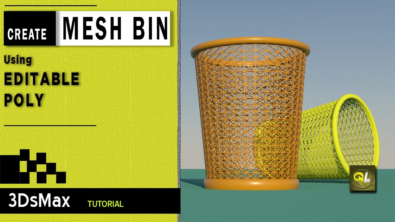 Modeling MESH BIN in 3dsmax | @Quick3D
