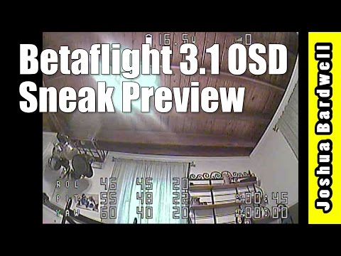 Betaflight 3.1 OSD Sneak Preview: On Screen PIDs