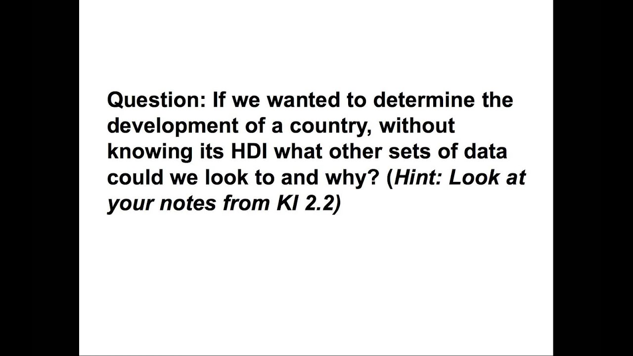 HN 2.1 Population and Development