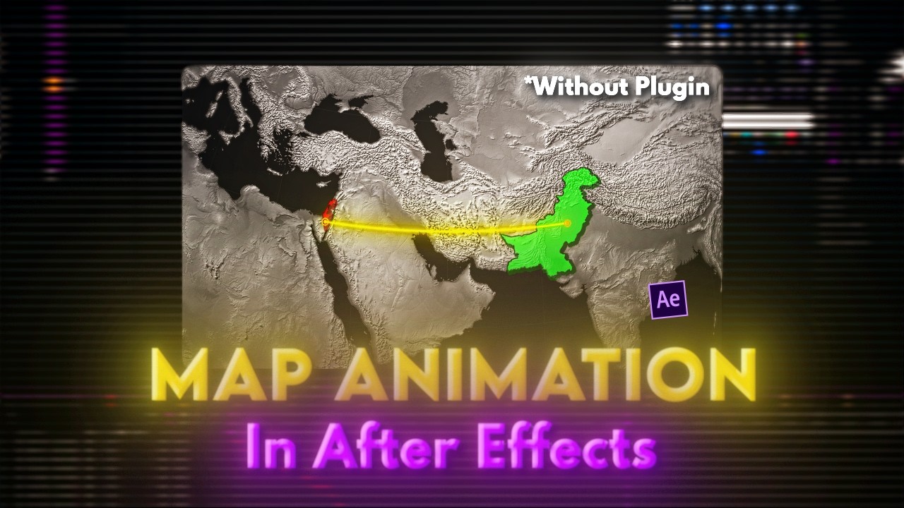 Create Epic Map Animations in After Effects (NO PLUGINS)