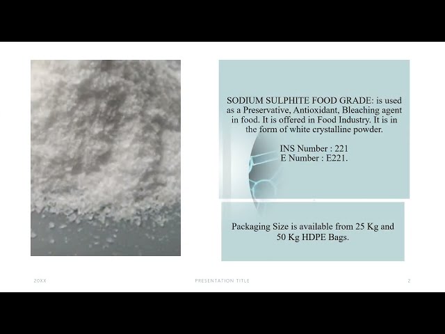 Sulphite - Sodium Sulphite Food Grade Manufacturer from Hyderabad