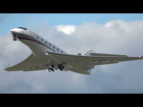 GULFSTREAM G650 A7 CGM QATAR EXECUTIVE DEPARTS FARNBOROUGH EGLF TO THE MALDIVES