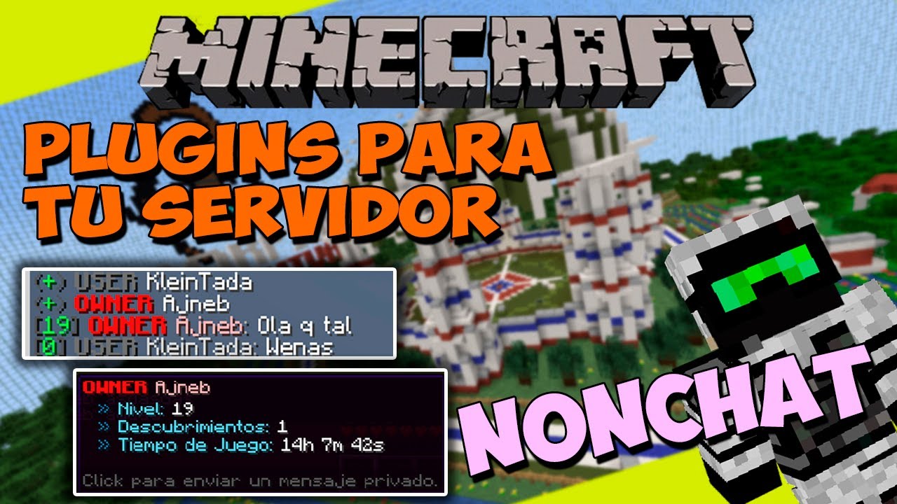 PLUGINS para tu SERVIDOR de Minecraft - NONCHAT (Administra el CHAT!)