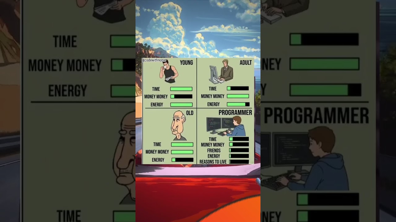 💔The Three Stages Of Life.💀 The Programmer's Curse😂😂😂 #programming #coding #funny #memes #trending