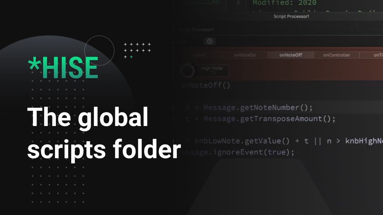 HISE: Sharing scripts between projects || Global scripts folder