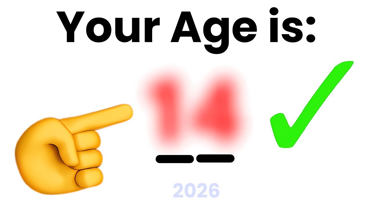 This Video Will Guess Your Age in 2026 🔥😲