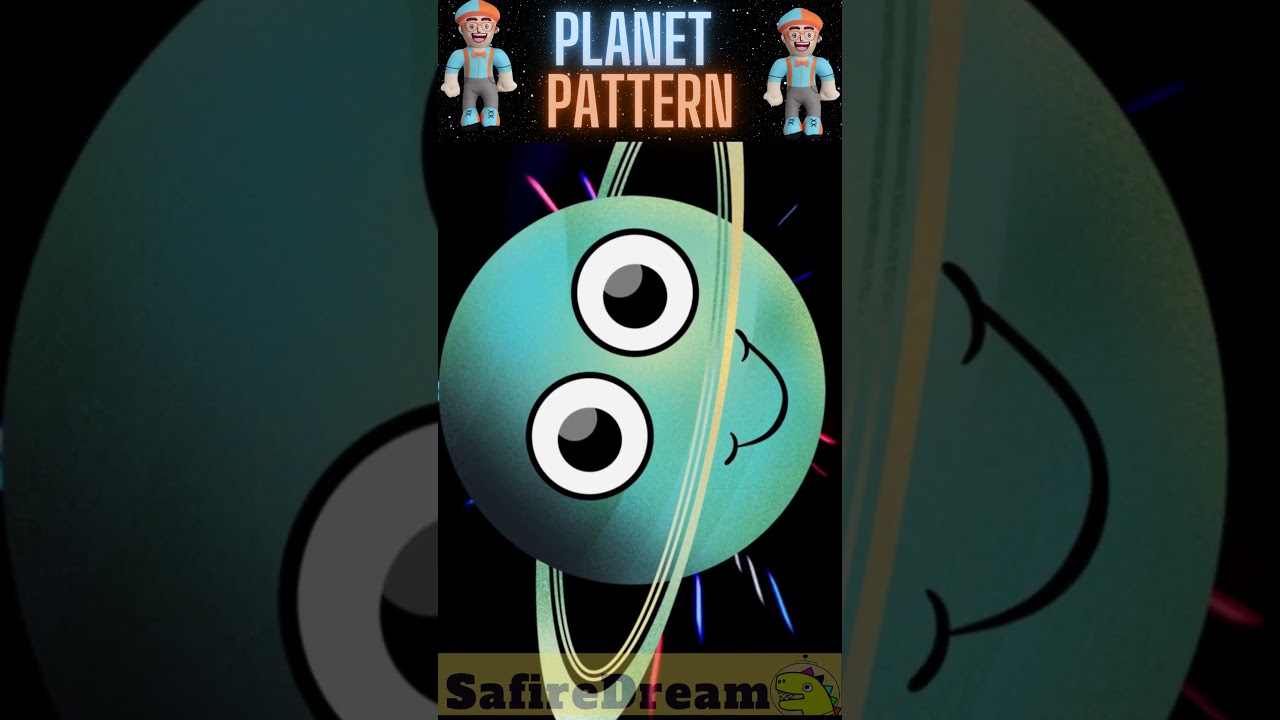 🦖FUNNY PLANET PATTERN  #space  #planets  #solarsystem