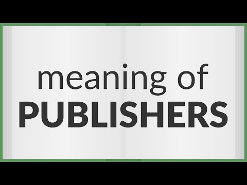 Publishers | meaning of Publishers