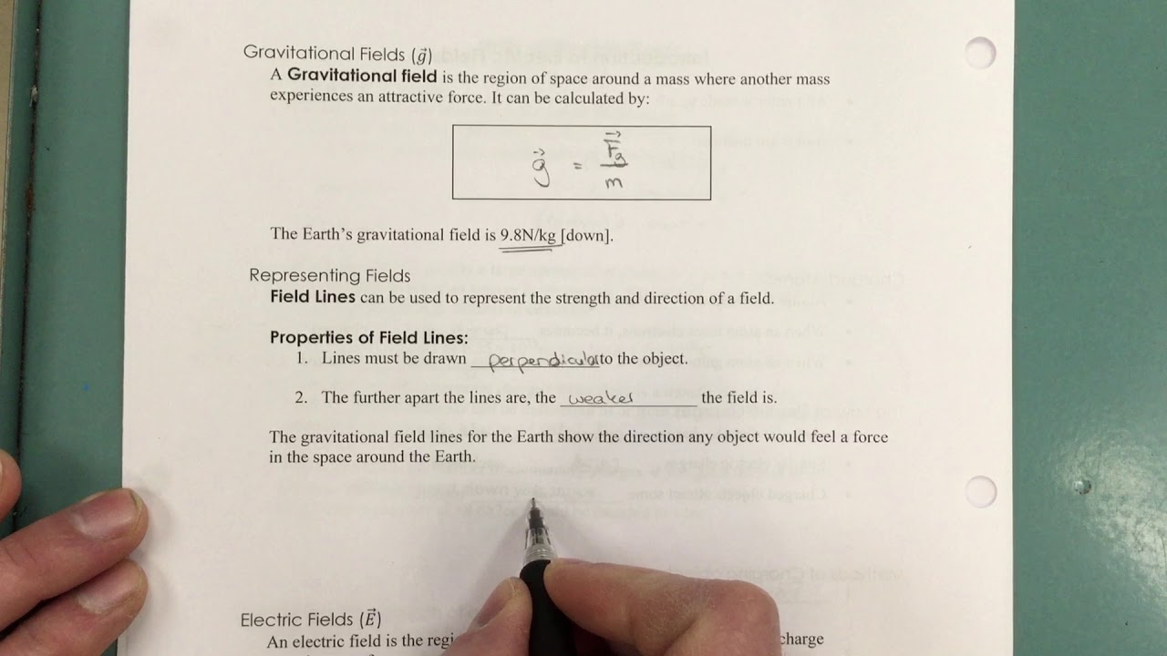1.1 Electric Fields Notes