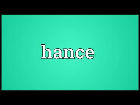 Hance Meaning