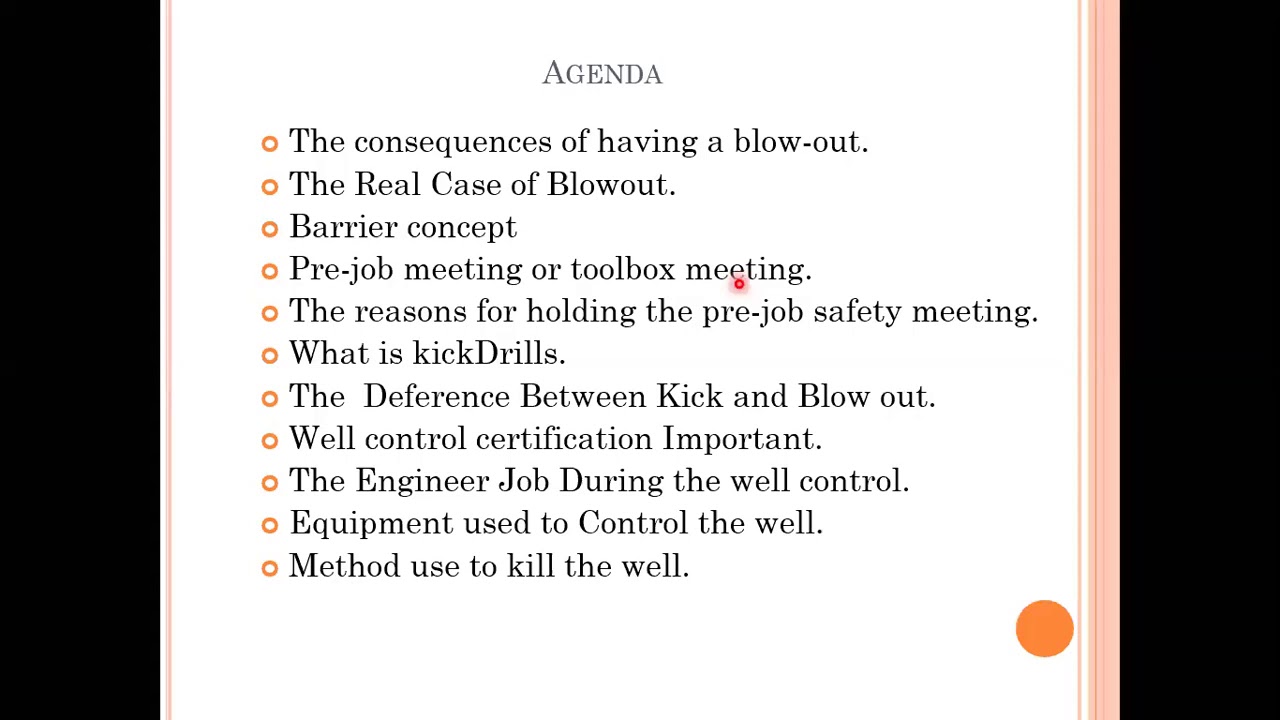Introduction to well control 1st part