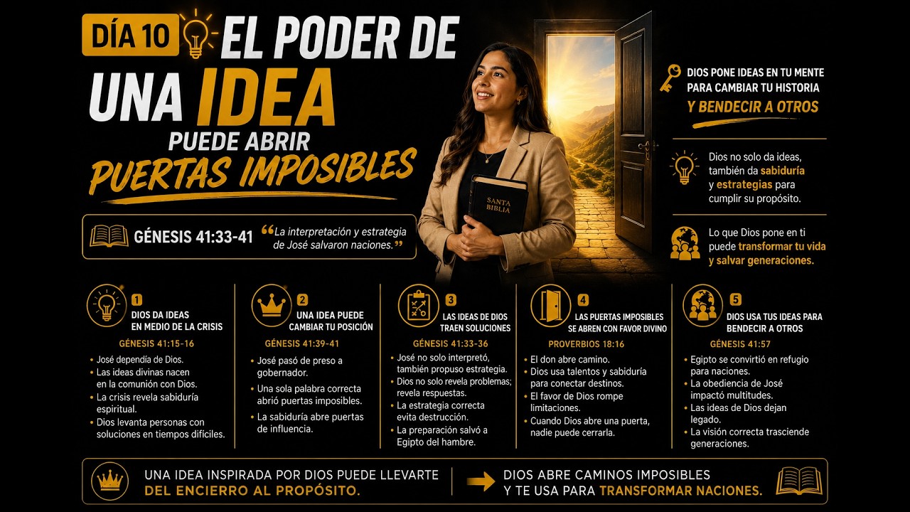DÍA 10 – EL PODER DE UNA IDEA PUEDE ABRIR PUERTAS IMPOSIBLES