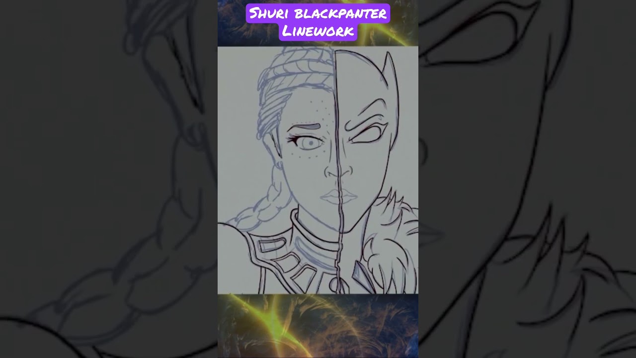 Shuri Wakanda Forever Fan Art Speedpaint Linework