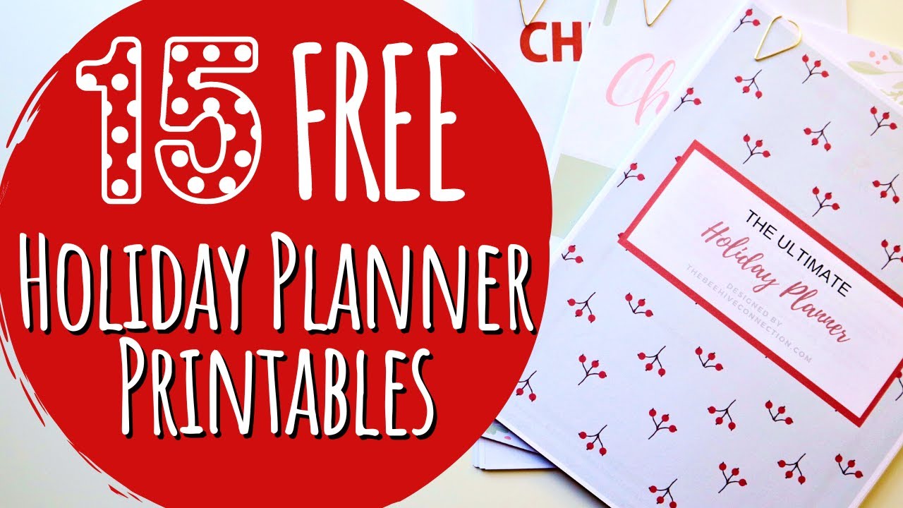 15 Free Printable Holiday Planners