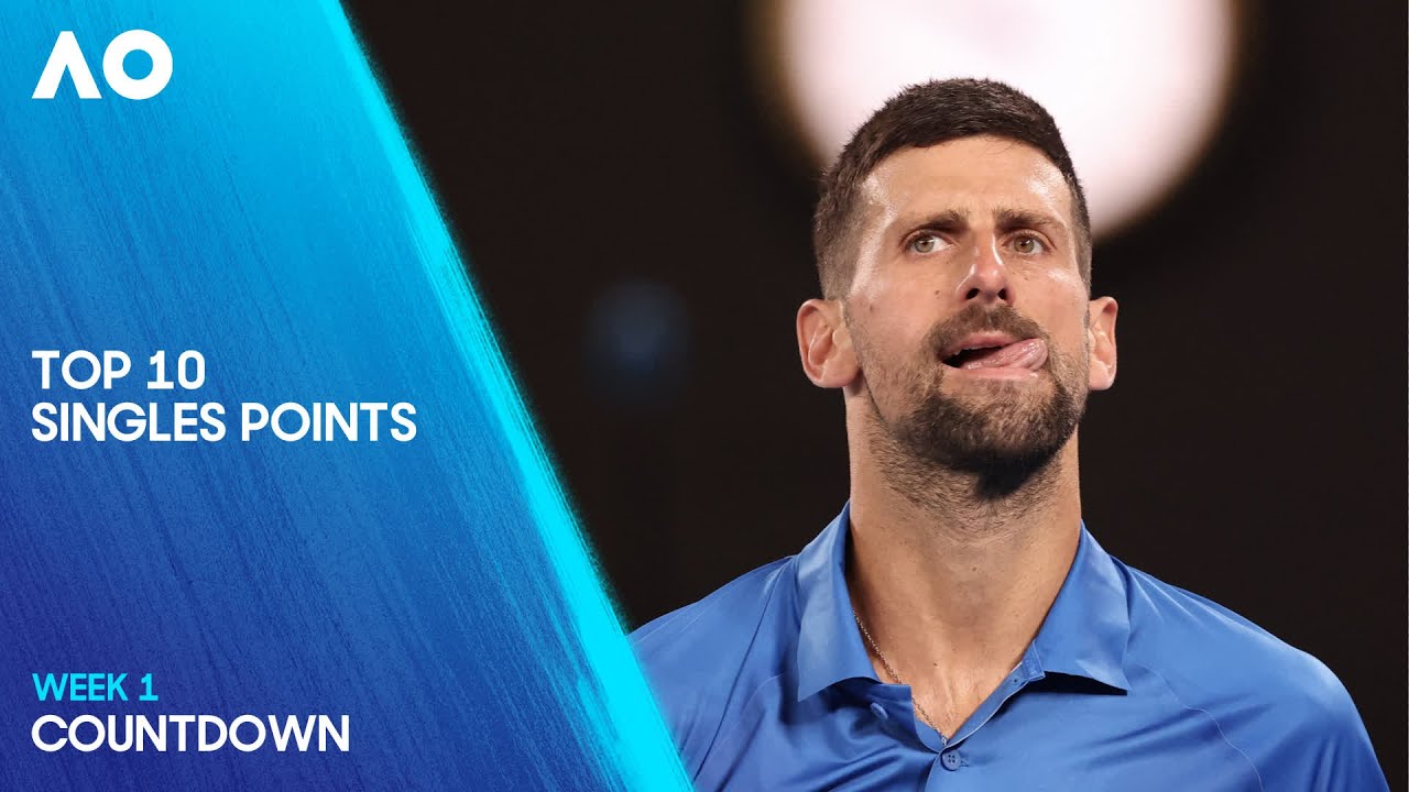 Top 10 Singles Points | Week 1 | Australian Open 2025