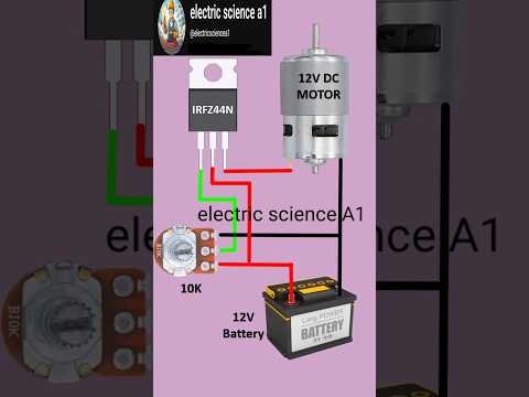 I Built a Powerful Speed Controller for a 12V DC Motor#12V DC Motor speed control circuit |#shorts#