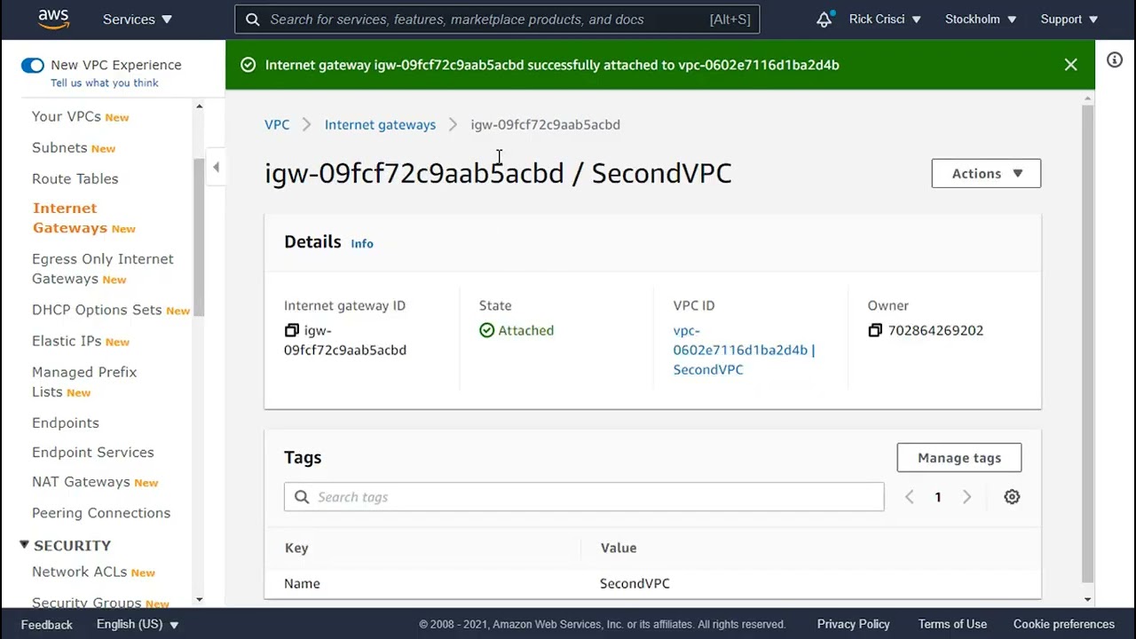 Building a VPC Peering Connection in AWS (Hands-On Tutorial)