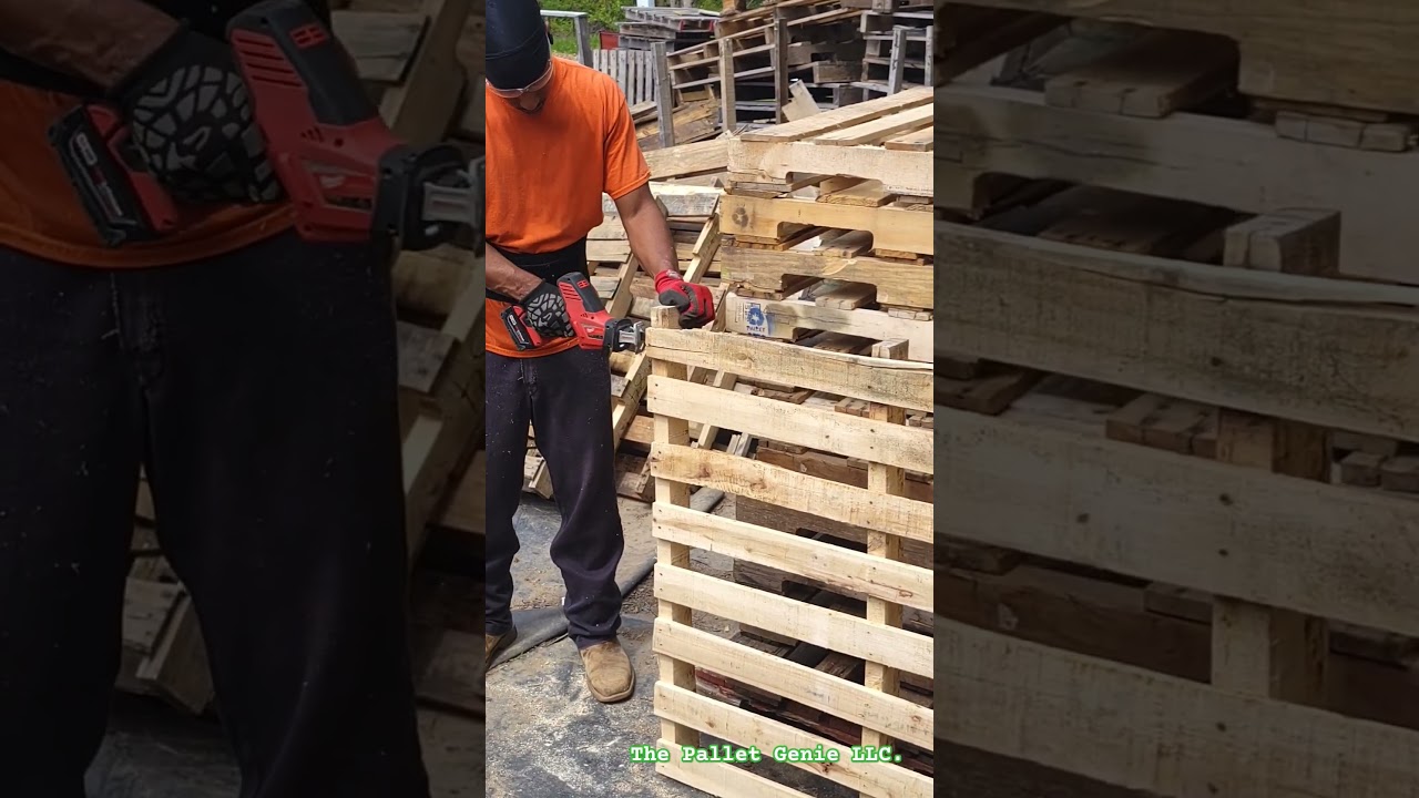 The hard part of the pallet business! #palletbusiness #pallets #subscribe #shorts #anotherside #ark