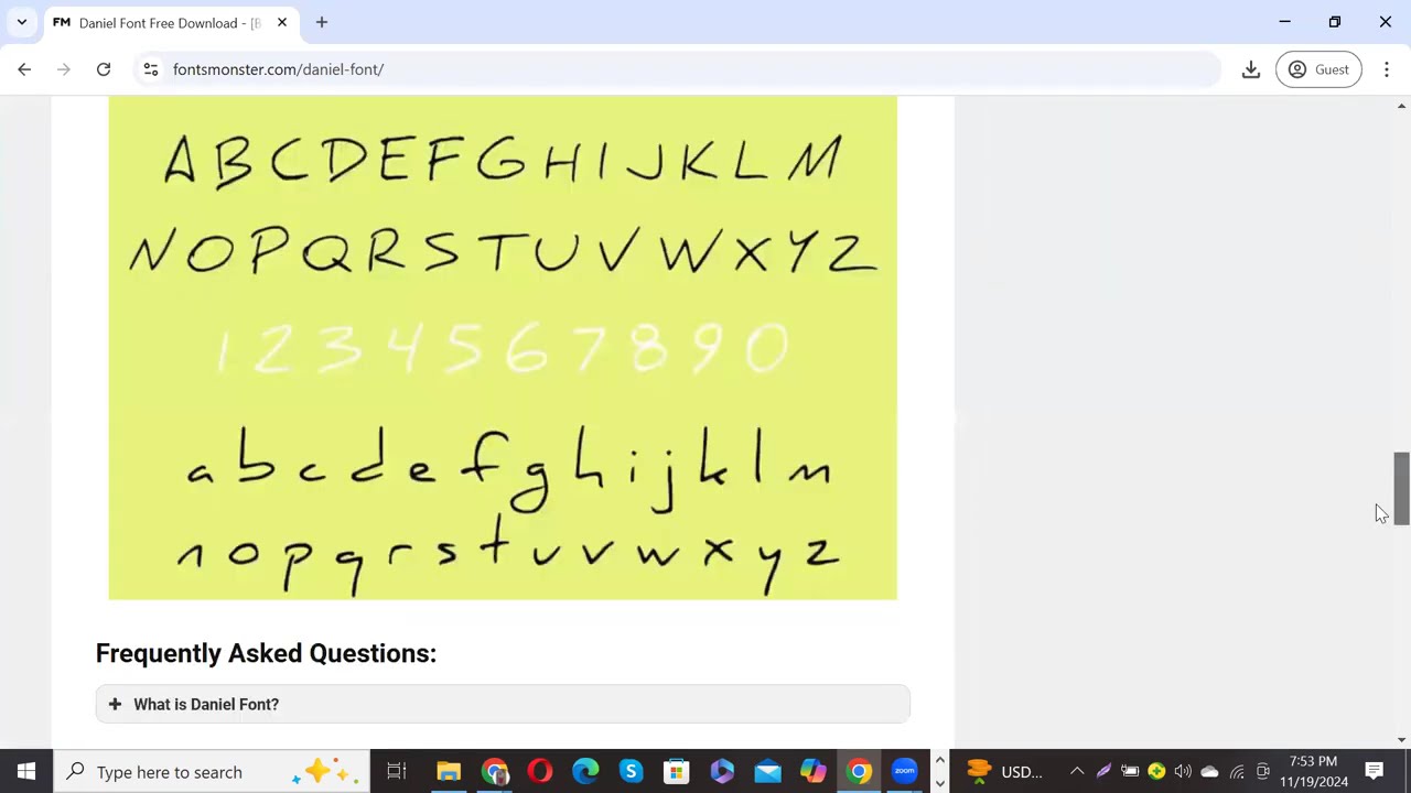 How to Download and Install Daniel Font Free Download #trending #shorts