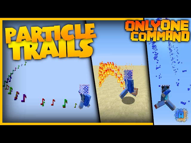 Particle Trails with only one command! | Vanilla TNT, Arrow and Flame Trails! Minecraft Map