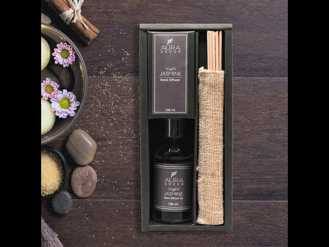 Reed Diffuser Oil & Gift Set - AuraDecor Reed Diffuser Gift Set with ...