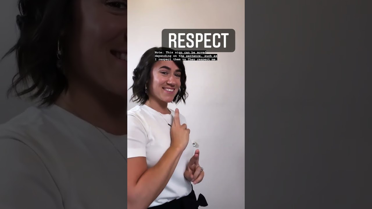 RESPECT | ASL Glossary | The ASL Shop