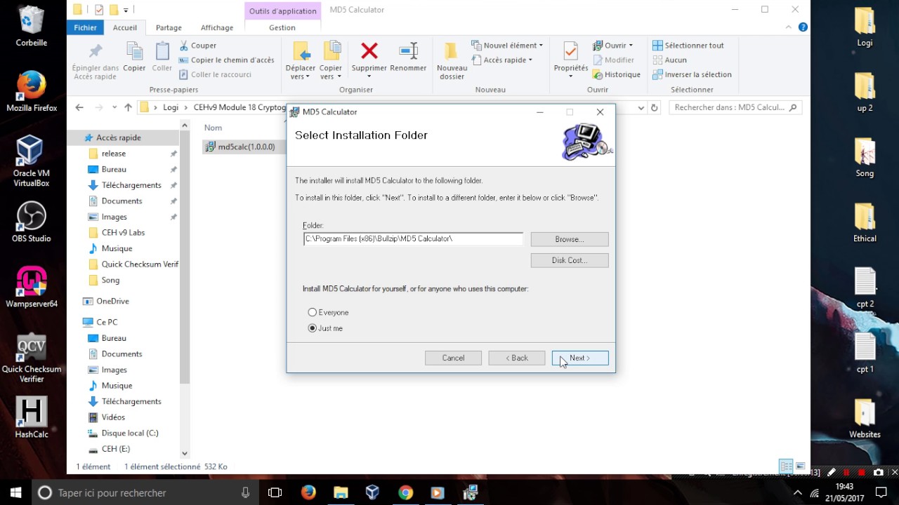 LABS 44 Calculating MD5 Hashes Using MD5 Calculator REVIEW