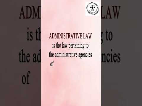 Meaning of the term Administrative Law | Adv Melisa Rodrigues