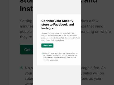 How to build a Shopify store: Connect your Facebook and Instagram account