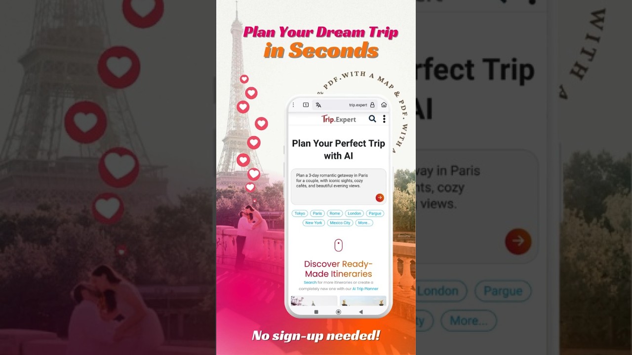 This Free AI Trip Planner Plans Your Vacation in Seconds! 🌍✨ #travel #tripplanner #trip