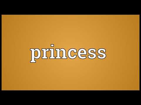 princess meaning in English