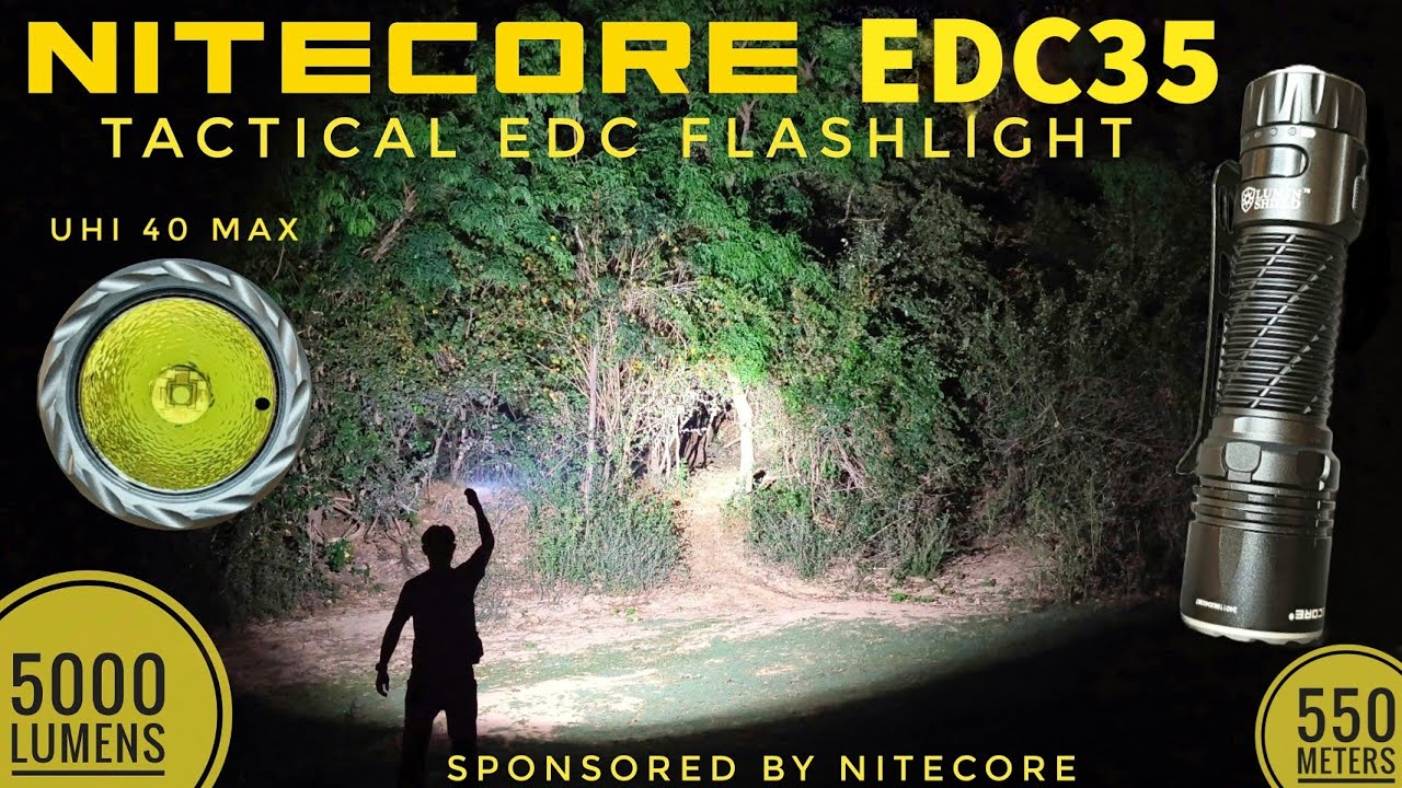 Nitecore EDC35 Review & Beamshots Comparison with EDC33 - 21700 ...