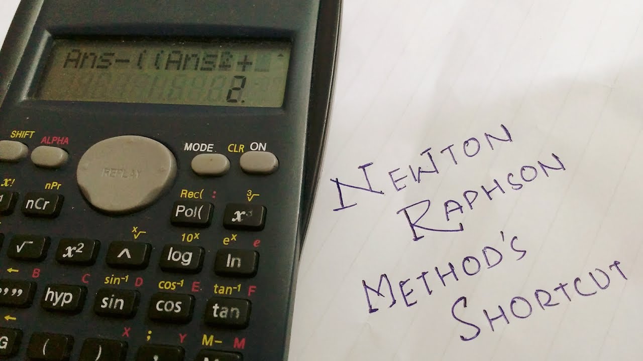 Newton-Raphson Method SECRET Hack Using 82MS Calculator (Step-by-Step!) 🔥