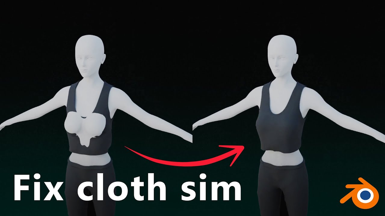 Cloth simulation with dynamic animation | Blender tutorial