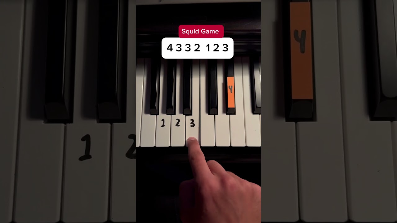 Squid Game Theme (Easy Tutorial) #piano #squidgame3 #squidgame #tutorial