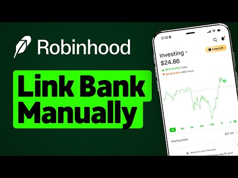 How to Link Bank Account Manually on Robinhood
