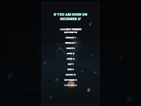 Friends of people born on December 27. #shorts #astrology #birthday #horoscope #capricorn #december