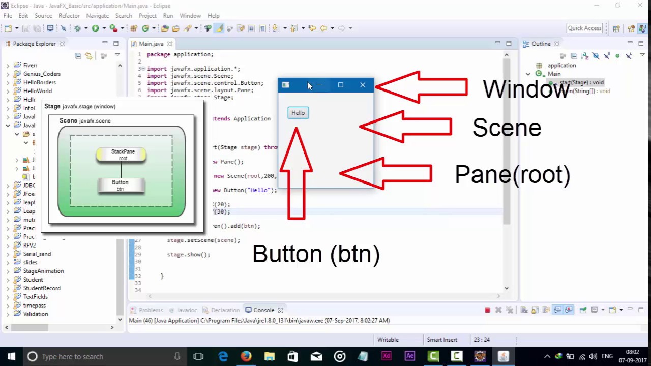 JavaFX Basic Tutorial Create First Java Application (Without voice)