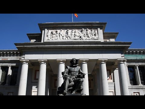 Prado Art Museum From The Outside Madrid Spain