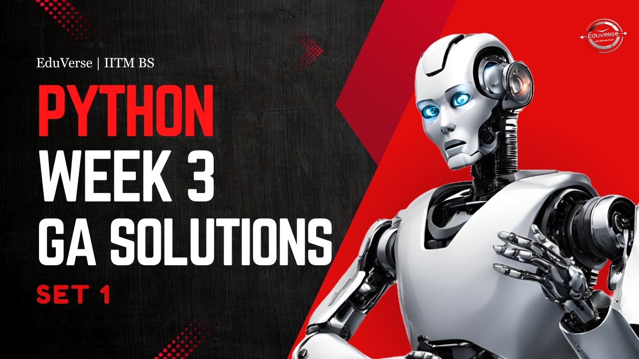 Python Week 3 Graded Assignment | Set 1 | IITM BS Degree | GA Solutions