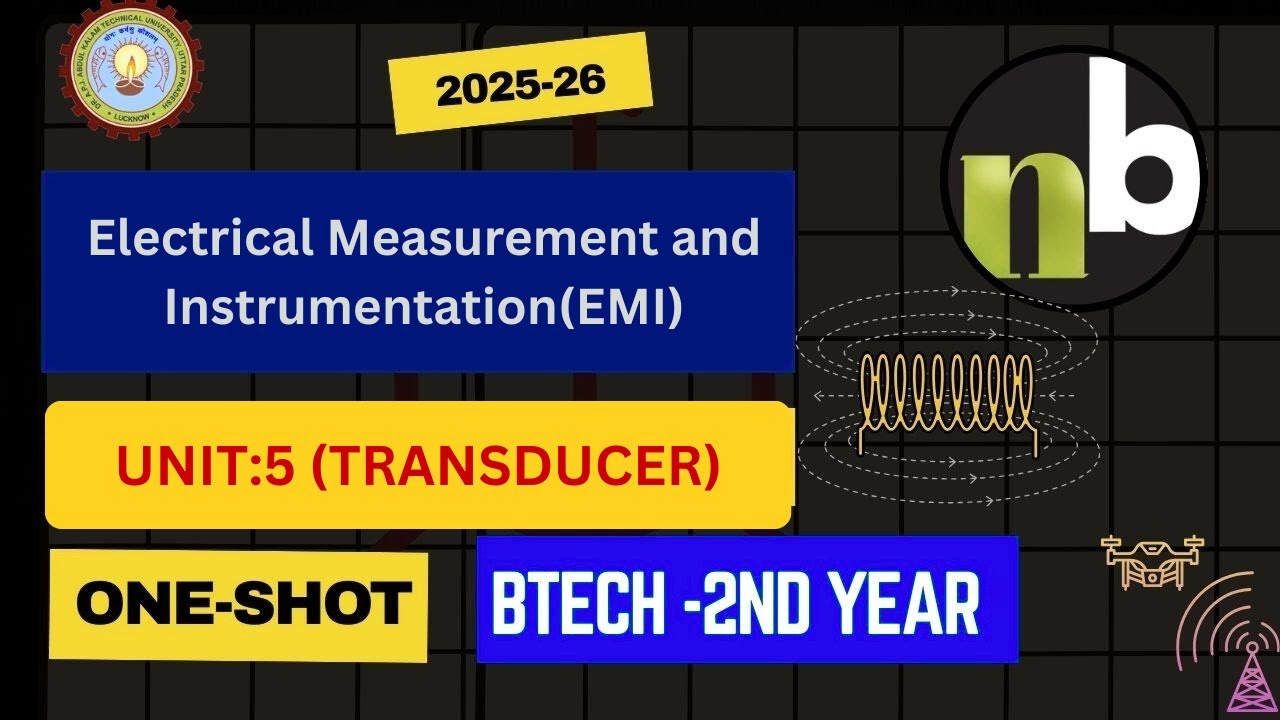 EMI ||UNIT 5 || ONE SHOT || TRANSDUCER || AKTU || 2025-26 || newbert