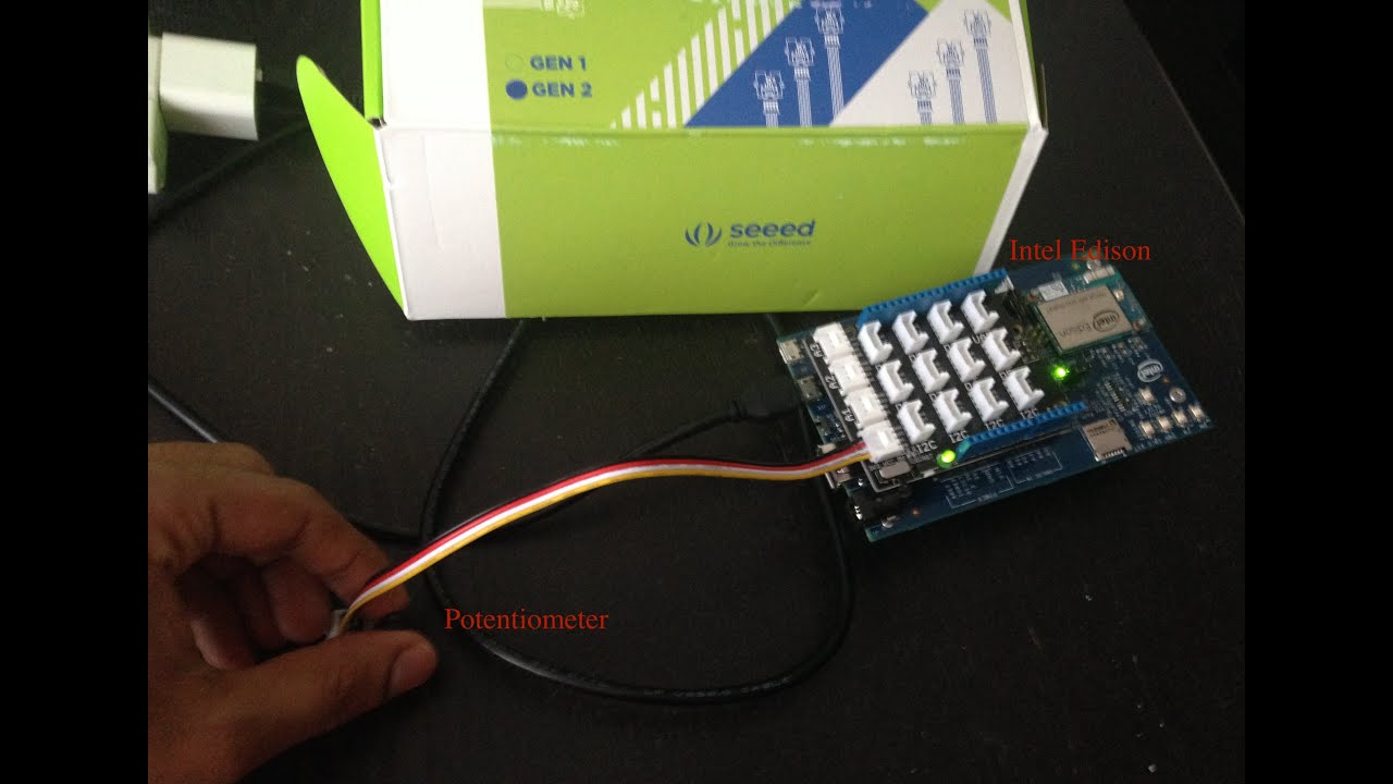 Intel Edison - Reading Analog Values using Python