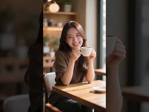 Coffee & Smiles: Your Perfect Daily Dose of Calm! ☕😊 | Smiling Beauty