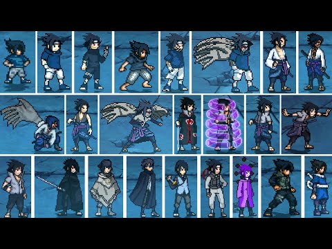 Sasuke All Forms and Transformations in Mugen