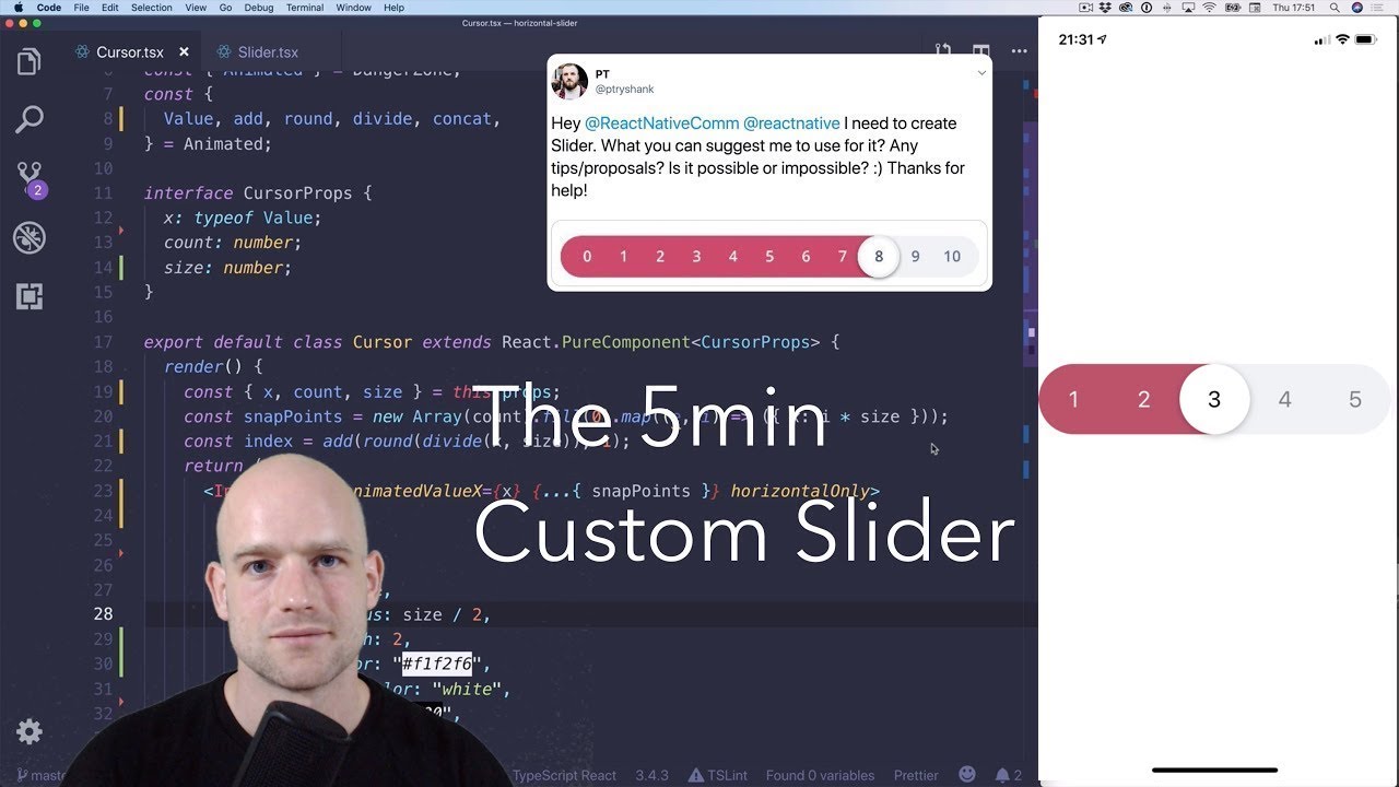 The 5-minute React Native Custom Slider