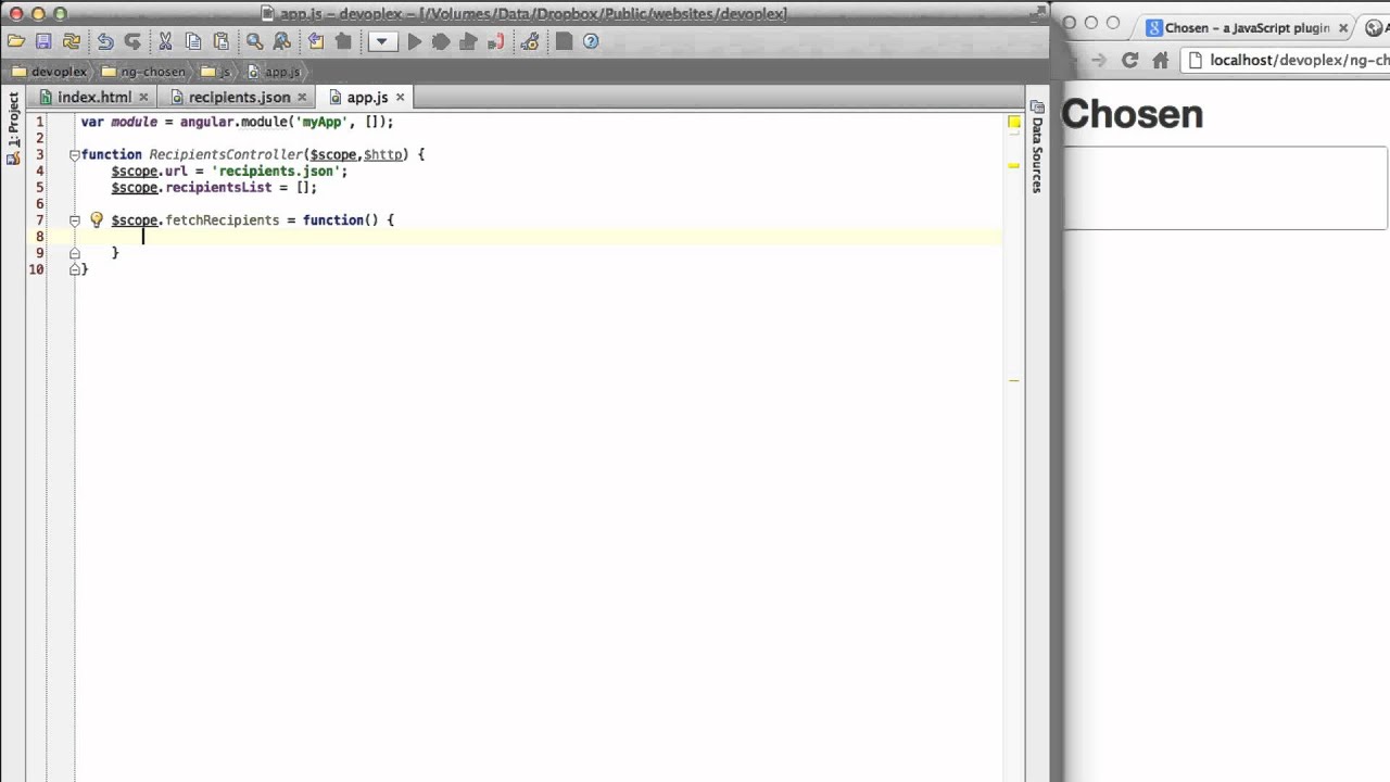 AngularJS + Chosen Plugin = Awesome