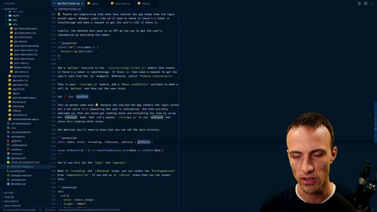 How to get the bookshelf app setup