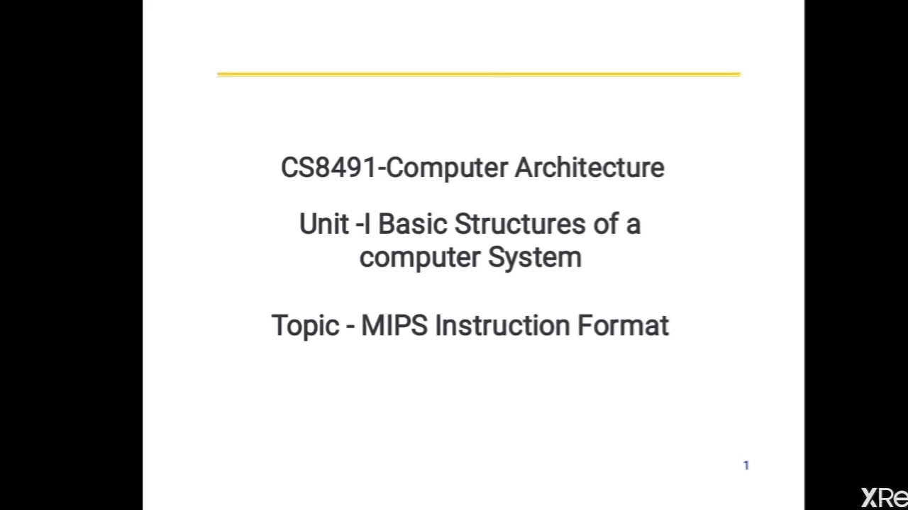 CS8491 Computer Architecture
