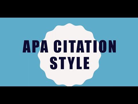 APA in 30 Minutes
