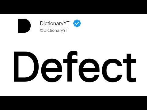 Defect Meaning in English